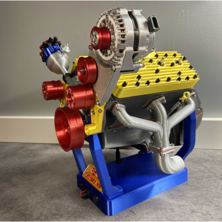 3D Printable Ford FlatHead V8 (8/14) / Engine Stand by CANAVESE DANIEL