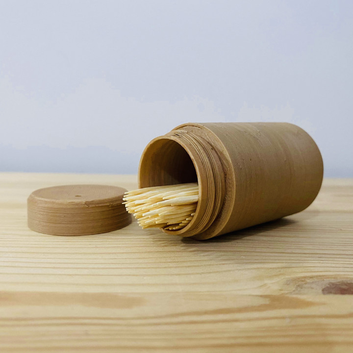 3D Printable Wooden Toothpick Dispenser by Lazy Bear