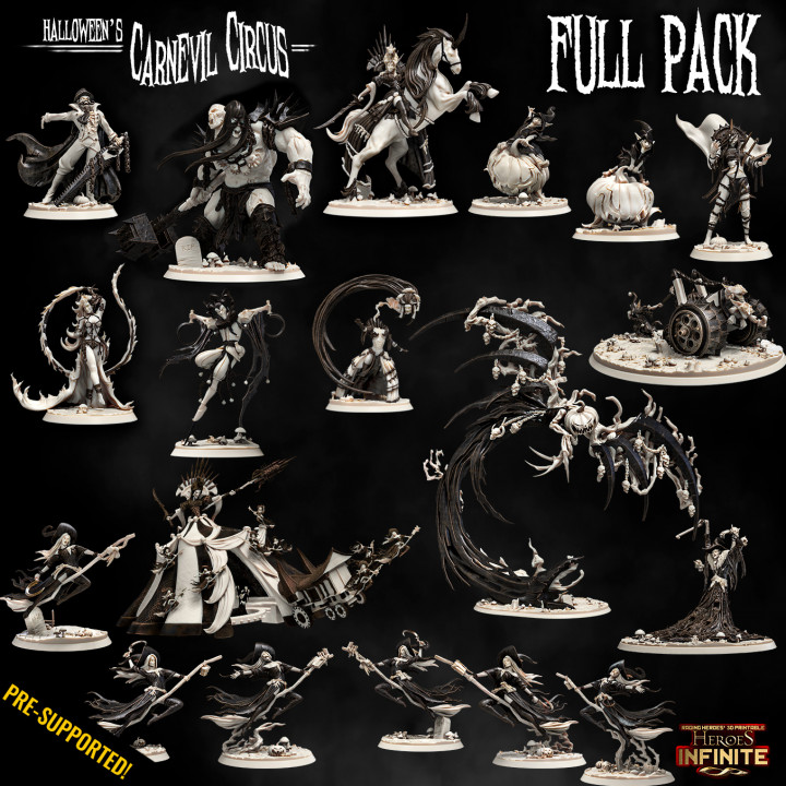 3D Printable Full Pack Carnevil Circus by Heroes Infinite