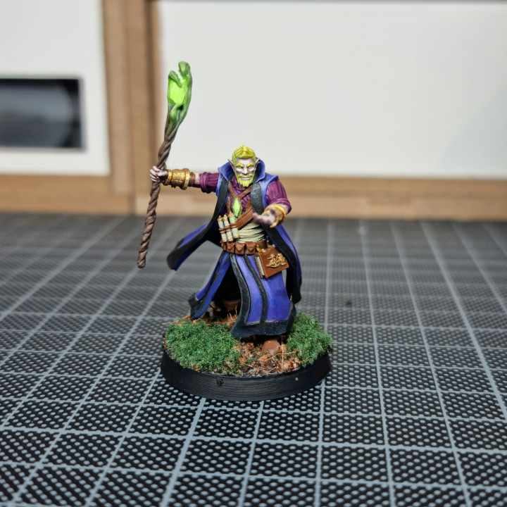 3D Print of Half - Elven Wizard by WarDemonStudios