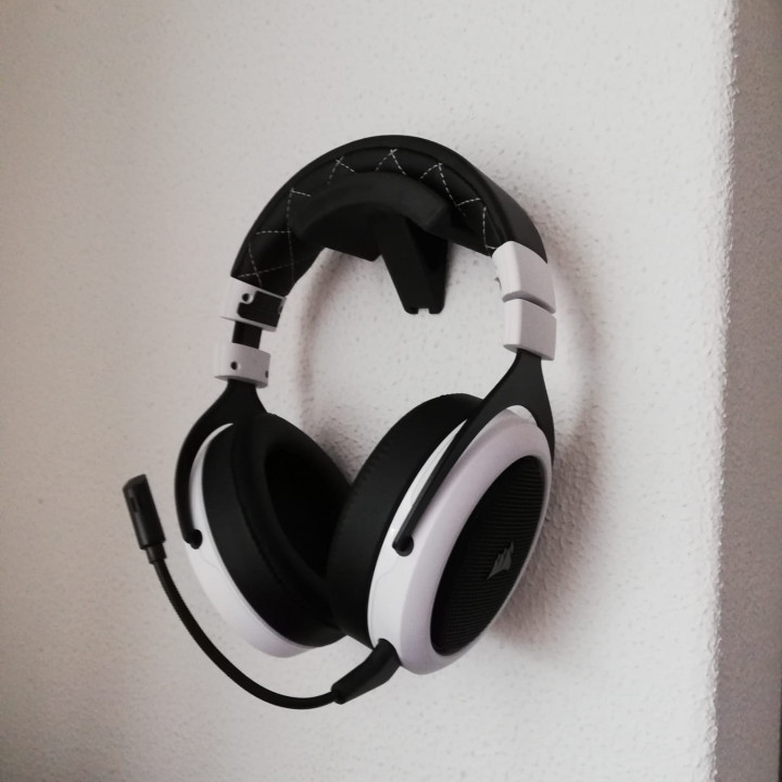 3D Printable Headset Wall Mount by Fran Gaur