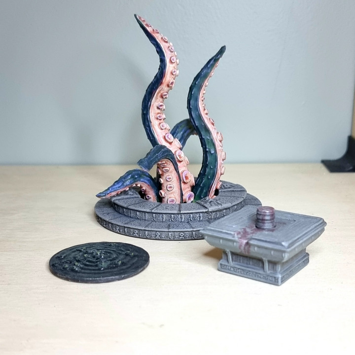 3D Printable Tentacle pool monster set by Gadgetworks