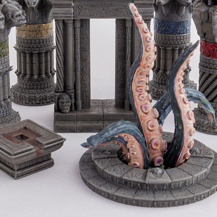 3D Printable Tentacle pool monster set by Gadgetworks