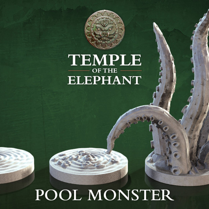 3D Printable Tentacle pool monster set by Gadgetworks