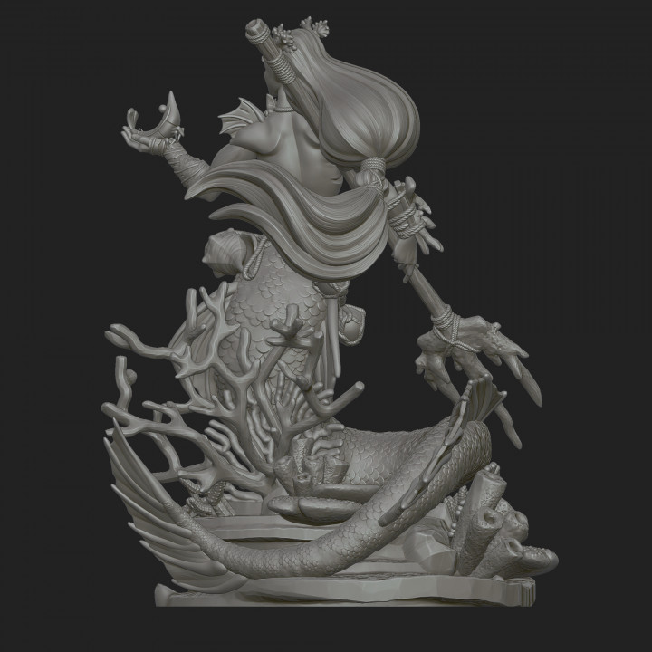 3D Printable Druid Merman by Kawna Minis