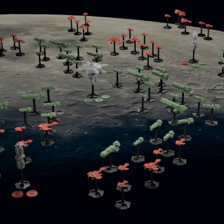 3D Printable SCI-FI Ships Fleet Packs and Terrain Packs - Starter Pack ...