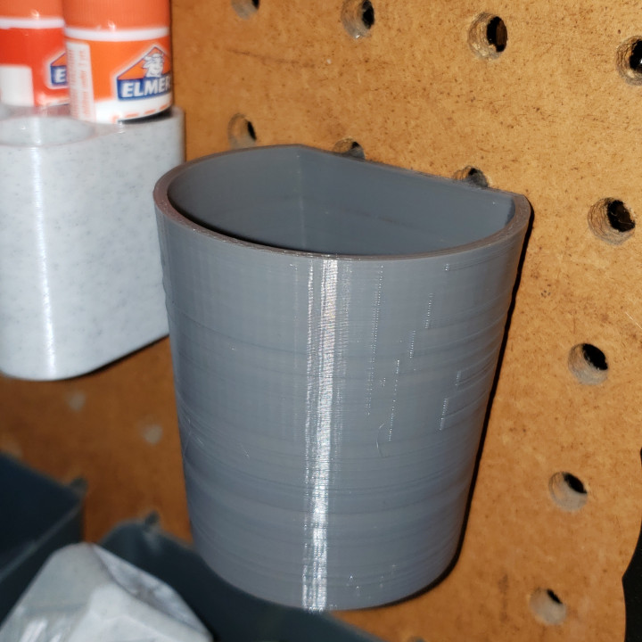 3D Printable Pegboard Tool/Pen Holder Cup by Tyler Martin