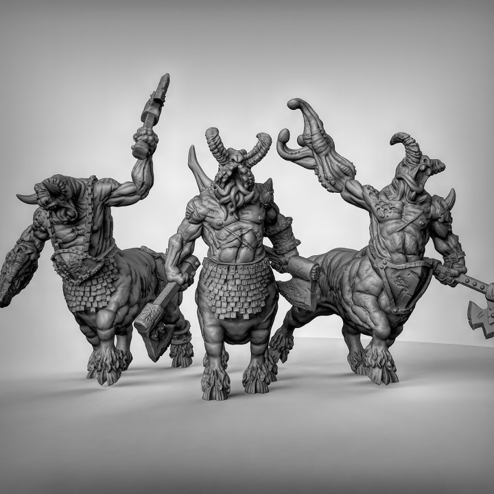3D Printable Chaos Centaurs by Duncan Shadow