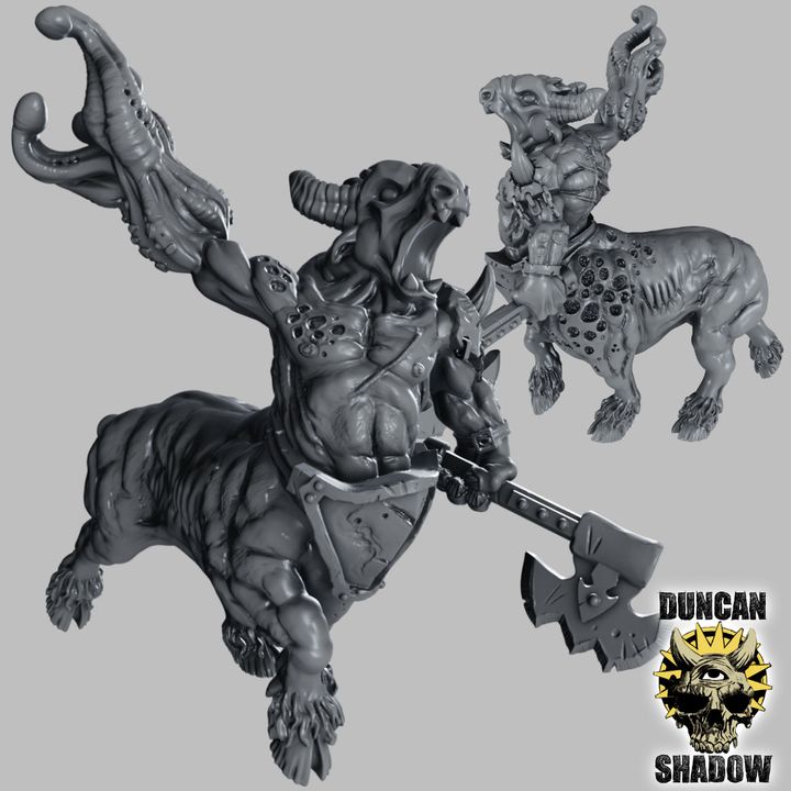 3D Printable Beast Centaurs by Duncan Shadow