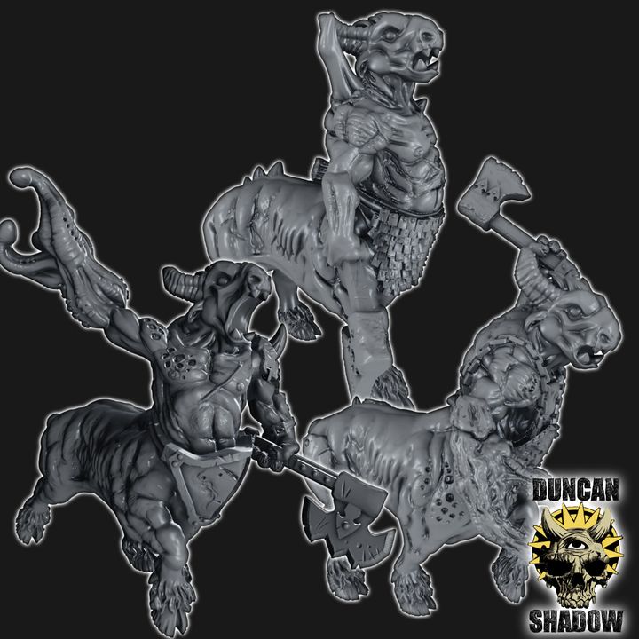 3D Printable Beast Centaurs by Duncan Shadow