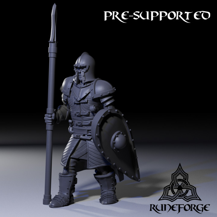 3D Printable City Guard Bundle by Runeforge Studios