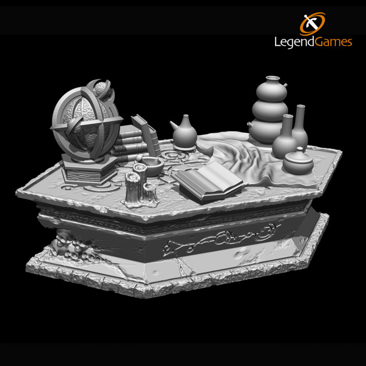 3D Printable LegendGames Necromancer Arcane Tables by Legend Games