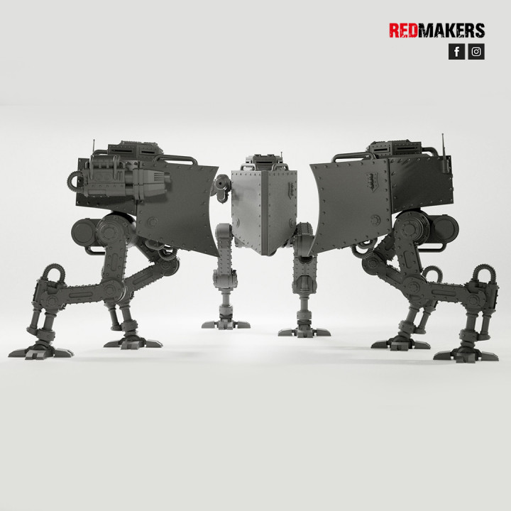 3D Printable Imperial military mech Heavy version by RedMakers
