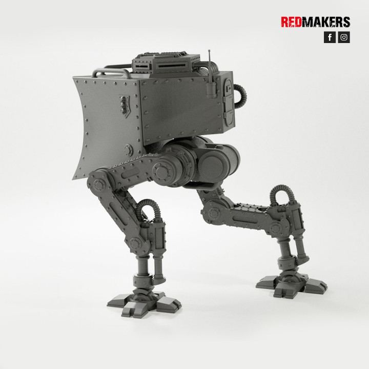 3D Printable Imperial military mech Heavy version by RedMakers