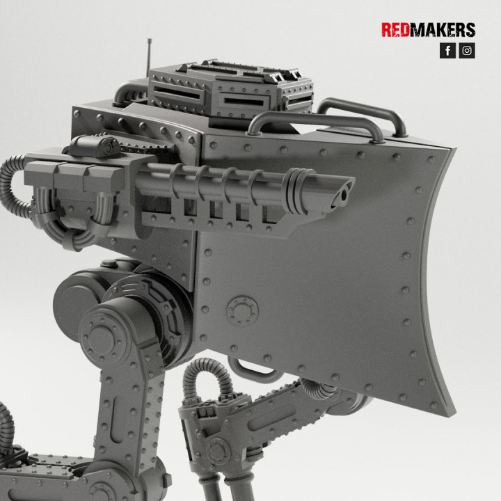 3D Printable Imperial military mech Heavy version by RedMakers