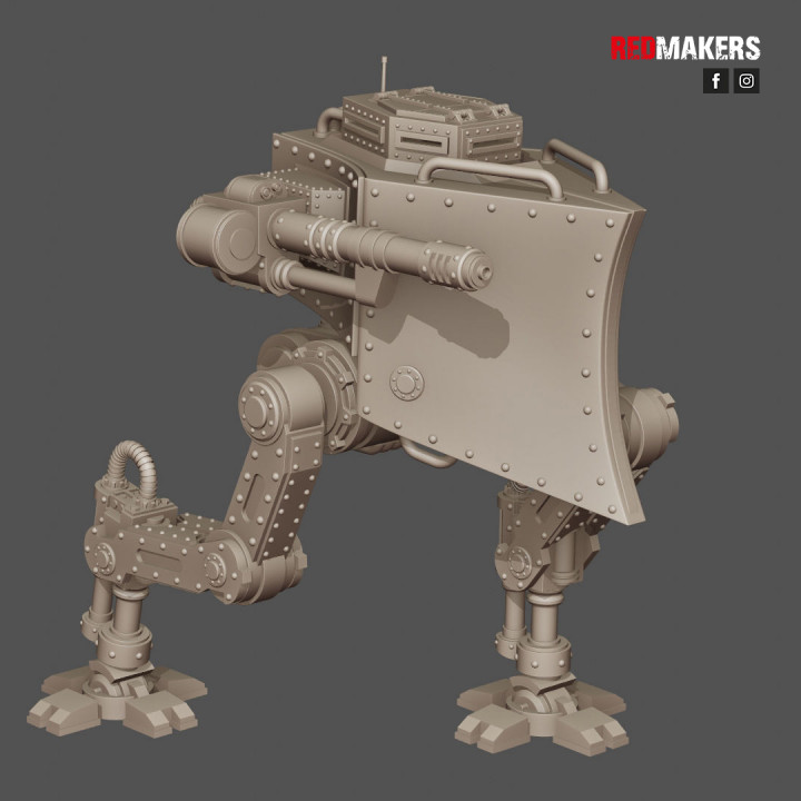3D Printable Imperial military mech Heavy version by RedMakers