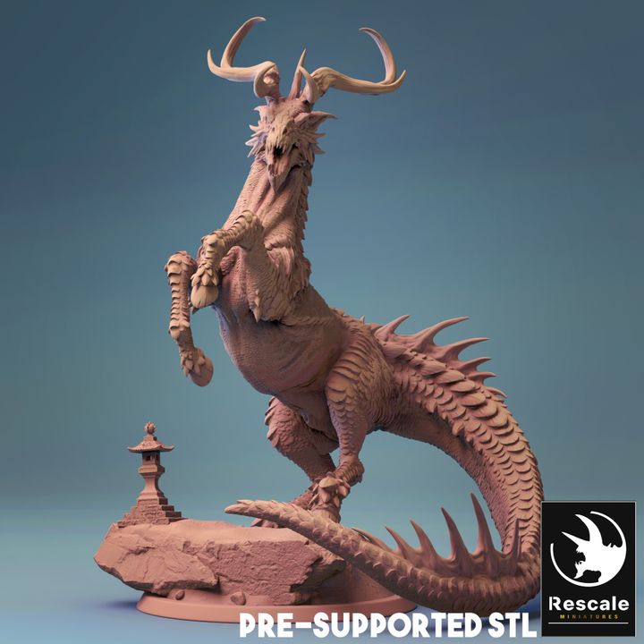3D Printable Kirin by Rescale Miniatures