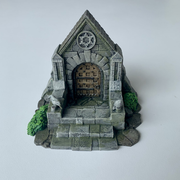 3D Printable Crypt Entrance by Infinite Dimensions Games