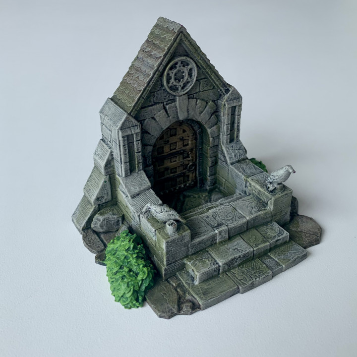 3D Printable Crypt Entrance by Infinite Dimensions Games