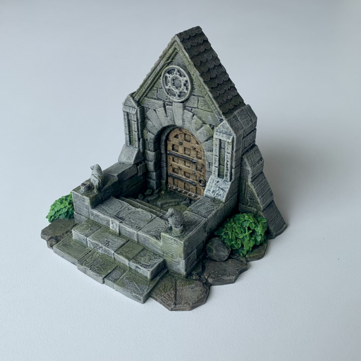 3D Printable Crypt Entrance by Infinite Dimensions Games