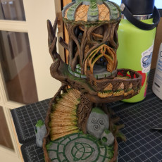 3D Printable Celtic Dice Tower by Stratation Design