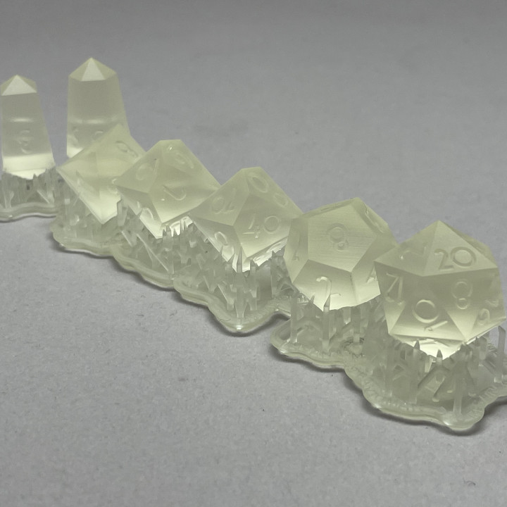 3D Printable Master Dice Set FONT #149 by Kyle and Paige