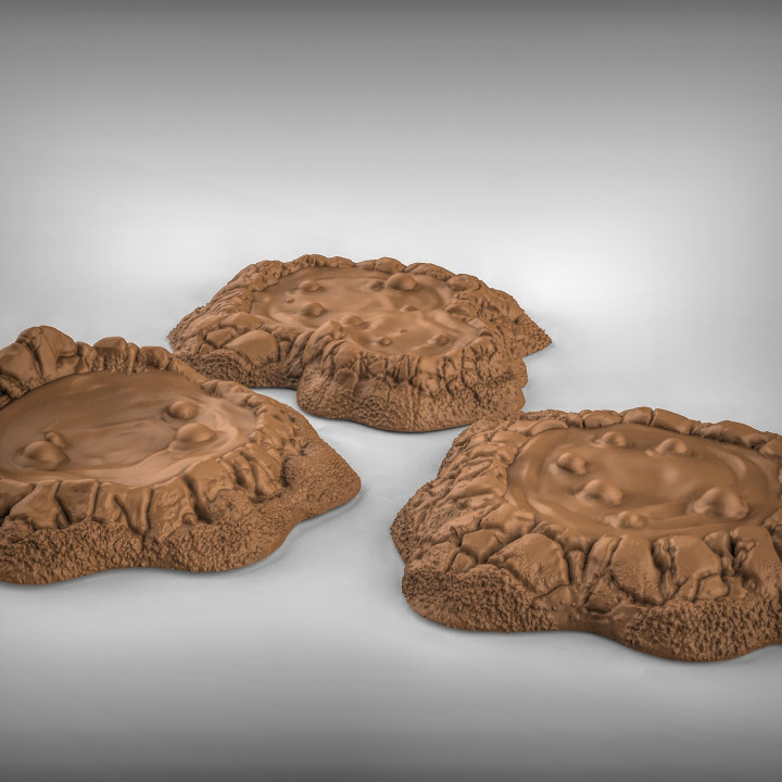 3D Printable Lava Pools by Duncan Shadow