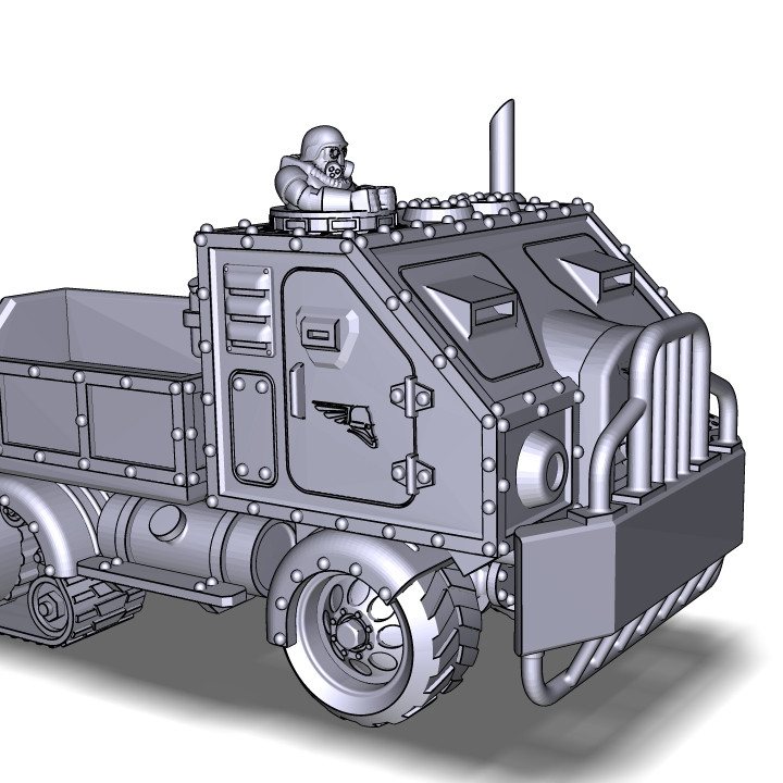 3D Printable BASIC HALF TRACK CHASSIS "STALLION" by Игорь Соловьев