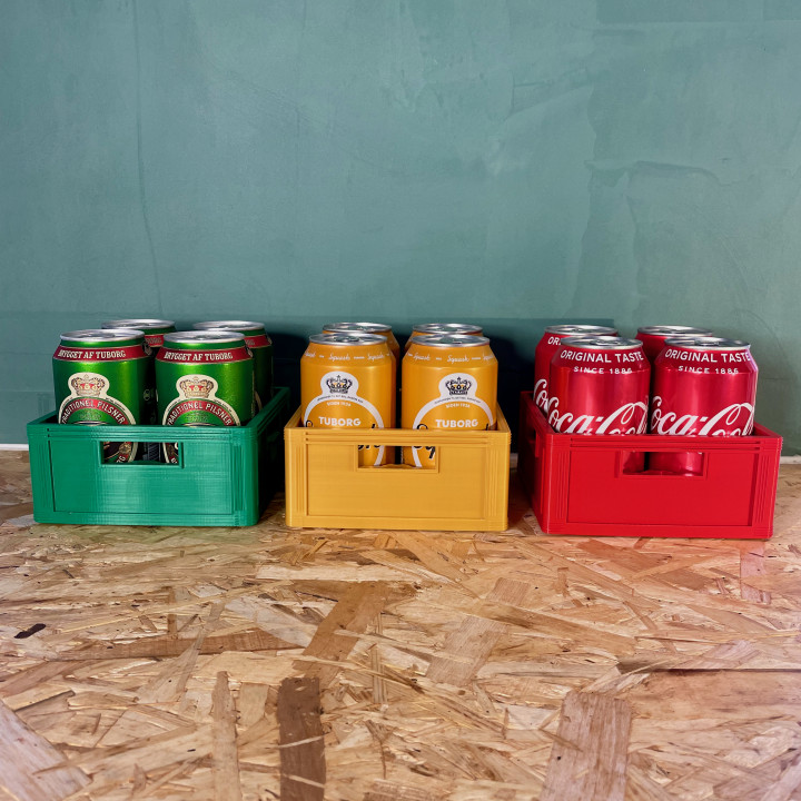 3D Printable Stackable Beer Crate by PeterGram