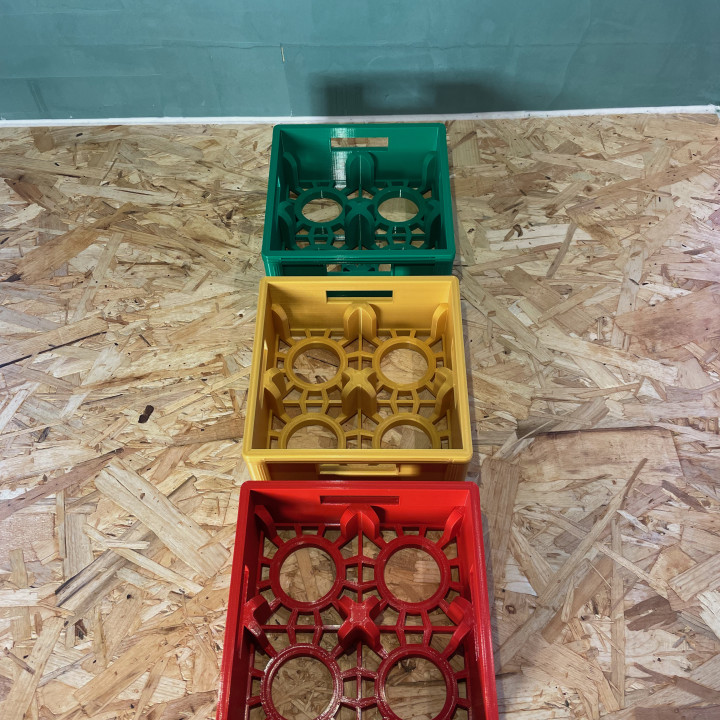 3D Printable Stackable Beer Crate by PeterGram