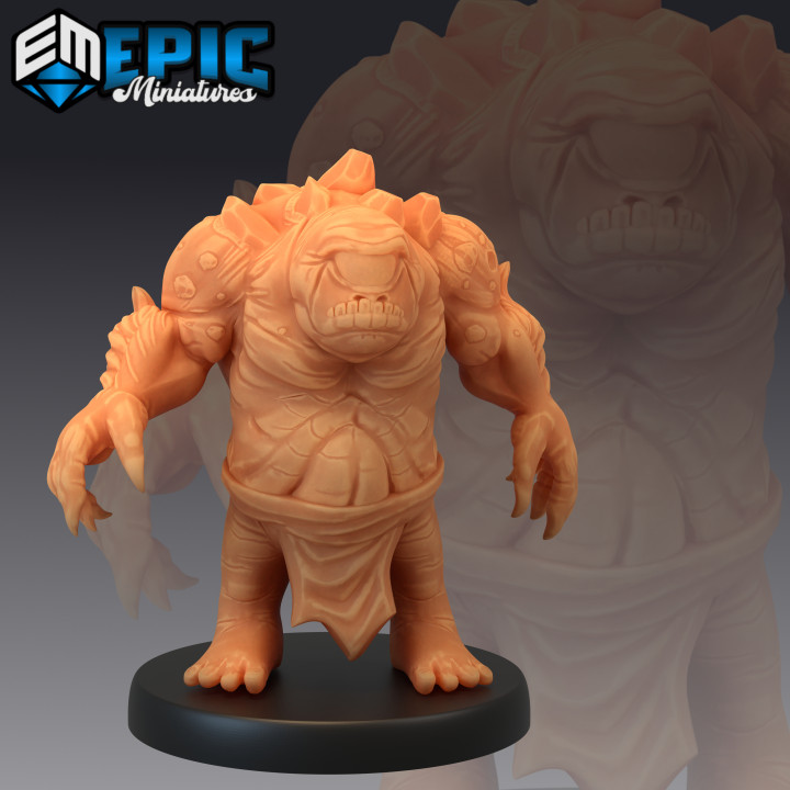 3D Printable Dwarf Cyclops / One Eye Stone Creature / Angry Swamp ...