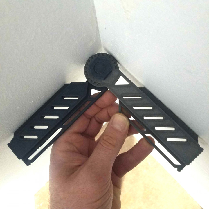 3D Printable Wall Angle Protractor by Red Kraken Forge