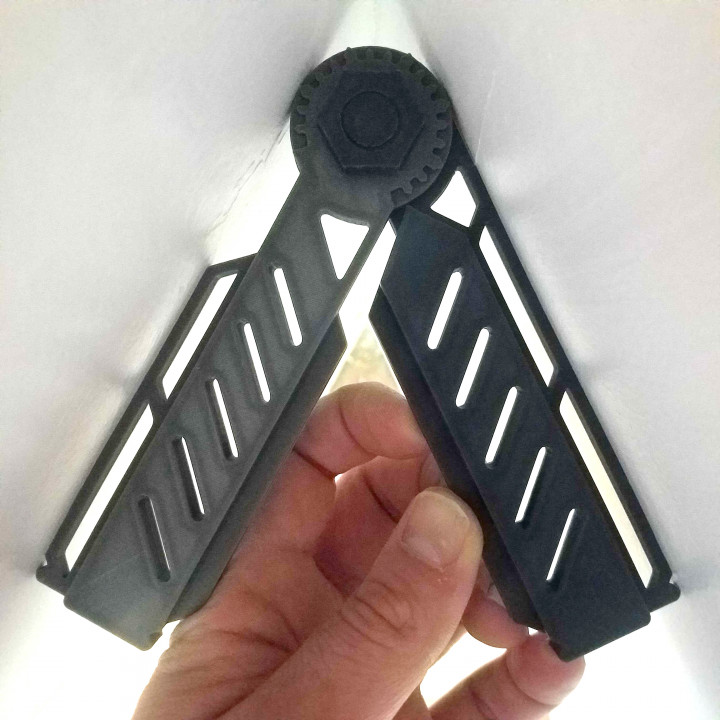 3D Printable Wall Angle Protractor by Red Kraken Forge