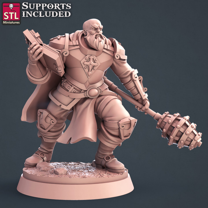 3D Printable Cleric Set by STL Miniatures