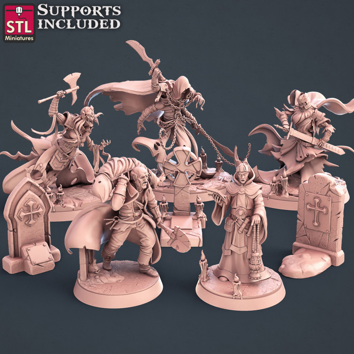 3D Printable Graveyard Set by STL Miniatures