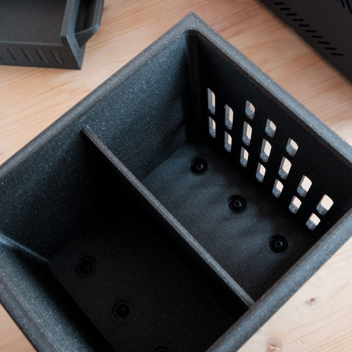 3D Printable Creality CR-10/10S - Control Box Drawer Stand by Andreas Mass