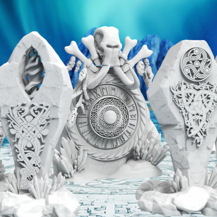 3D Printable Asgardian Runestones - Terrain by Atlan Forge