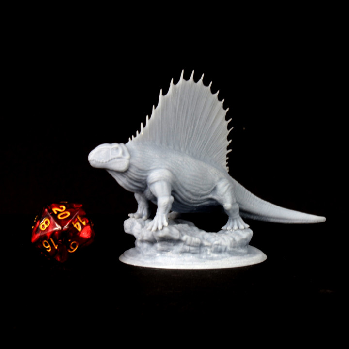 3D Printable Dimetrodon by clynche art