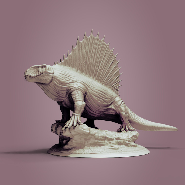 3D Printable Dimetrodon by clynche art