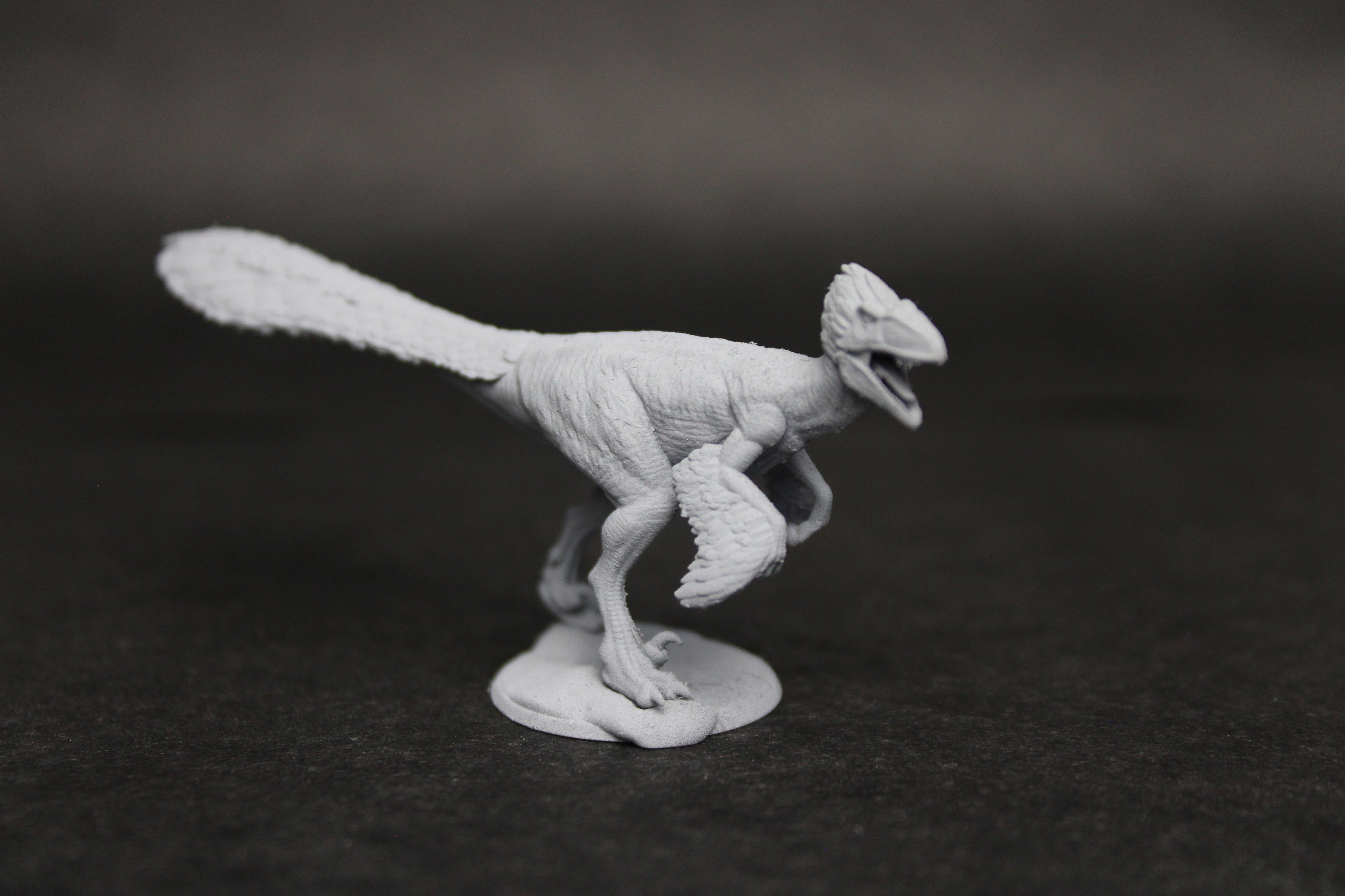 3D Printable Feathered Utahraptor by clynche art
