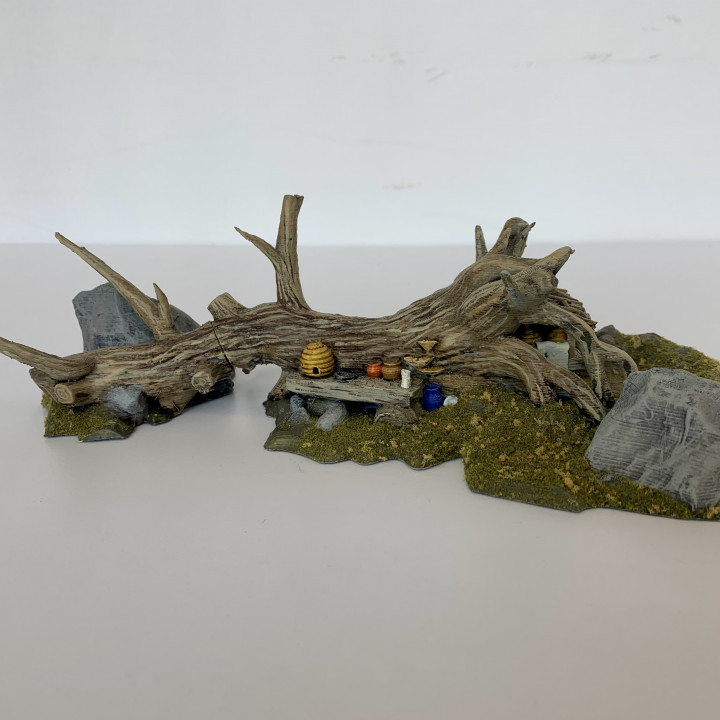 3D Printable Medieval Apiary / Bee Hives by Infinite Dimensions Games