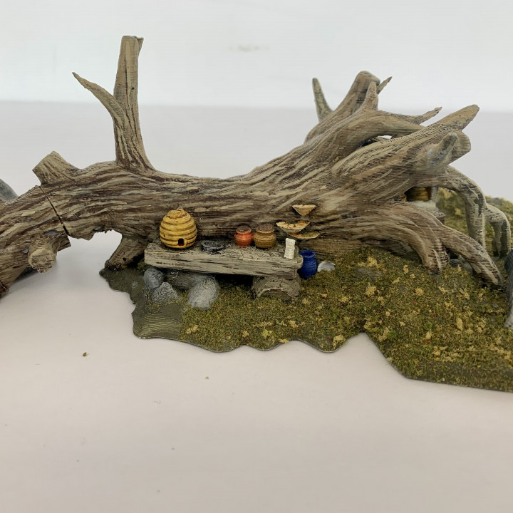 3D Printable Medieval Apiary / Bee Hives by Infinite Dimensions Games