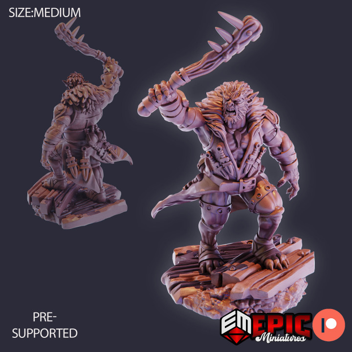 3D Printable Batbear Triumphant / Bat Bug Bear Hybrid / Hairy Goblin ...