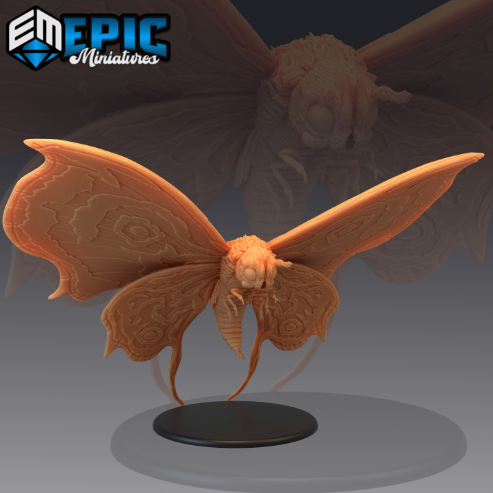 3D Printable Giant Moth Titan / Huge Insect Kaiju / Butterfly Third ...