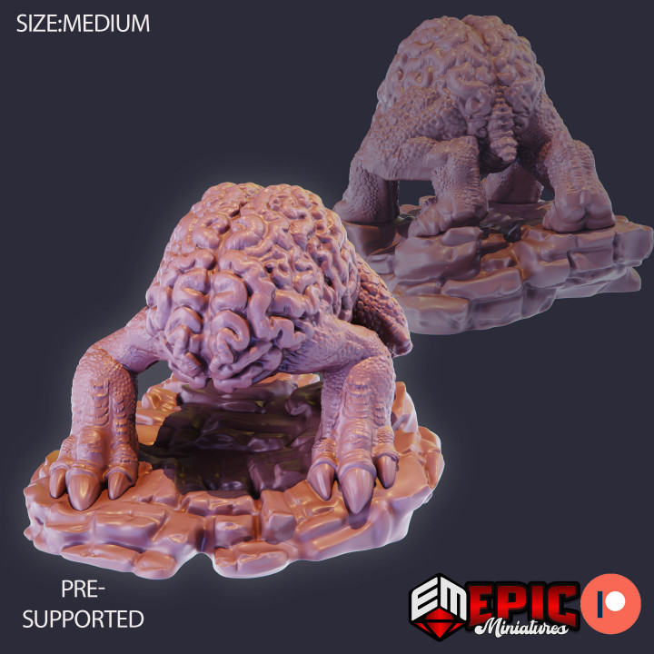 3D Printable Intellect Crawler Lurking / Mind Devourer / Brain Creeper ...