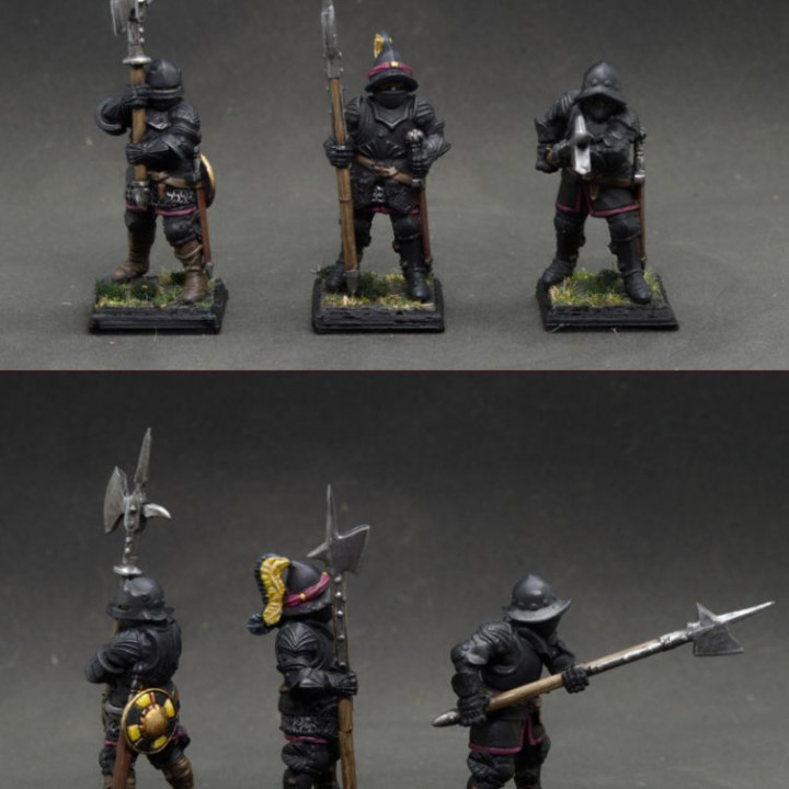 3D Print of Spaniard Humans - Heavy infantry by Greymouse