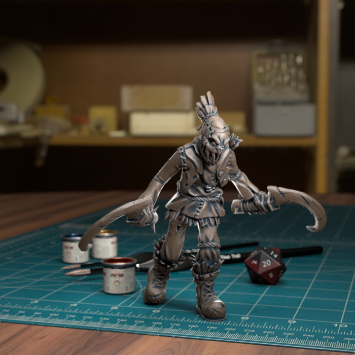 3D Printable Strawman Sickle Scarecrow 04 [Pre-Supported] by TytanTroll ...