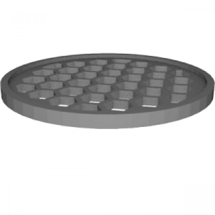 3D Printable ELEGOO Mercury Hexagon Rotary Table by Shion_Shidou