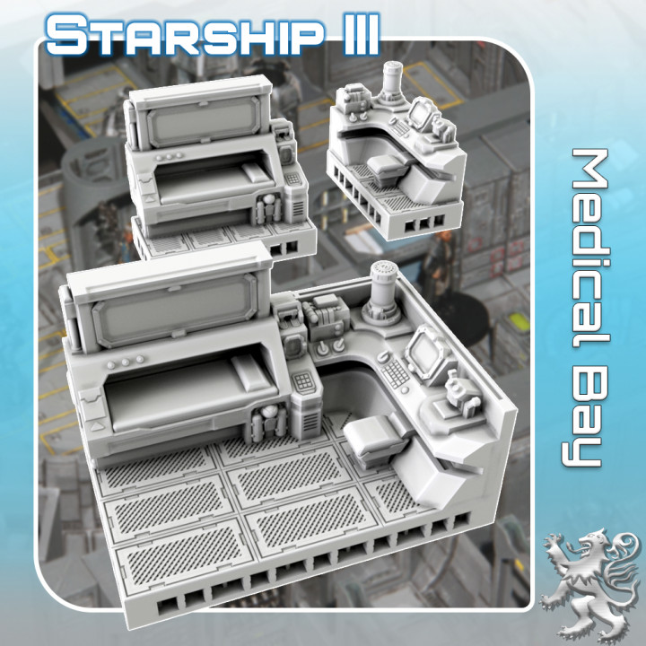 3D Printable Medical Bay by 2nd Dynasty