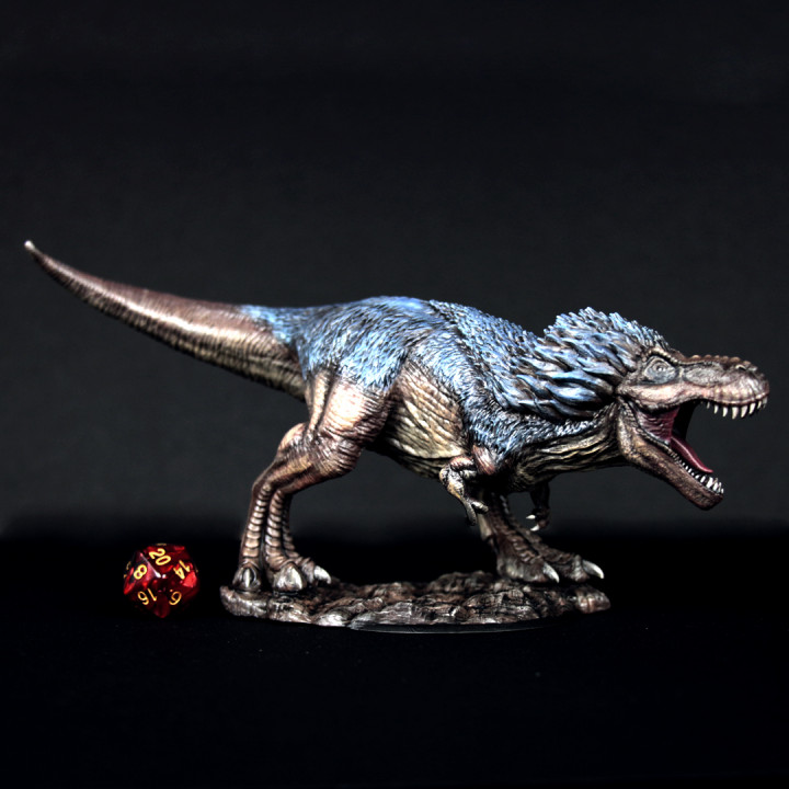 3D Printable Feathered Trex by clynche art